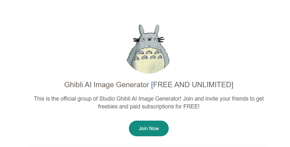 Official Studio Ghibli & AI Image Generator WhatsApp Groups